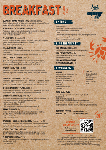 Menus – Boundary Island Brewing Co