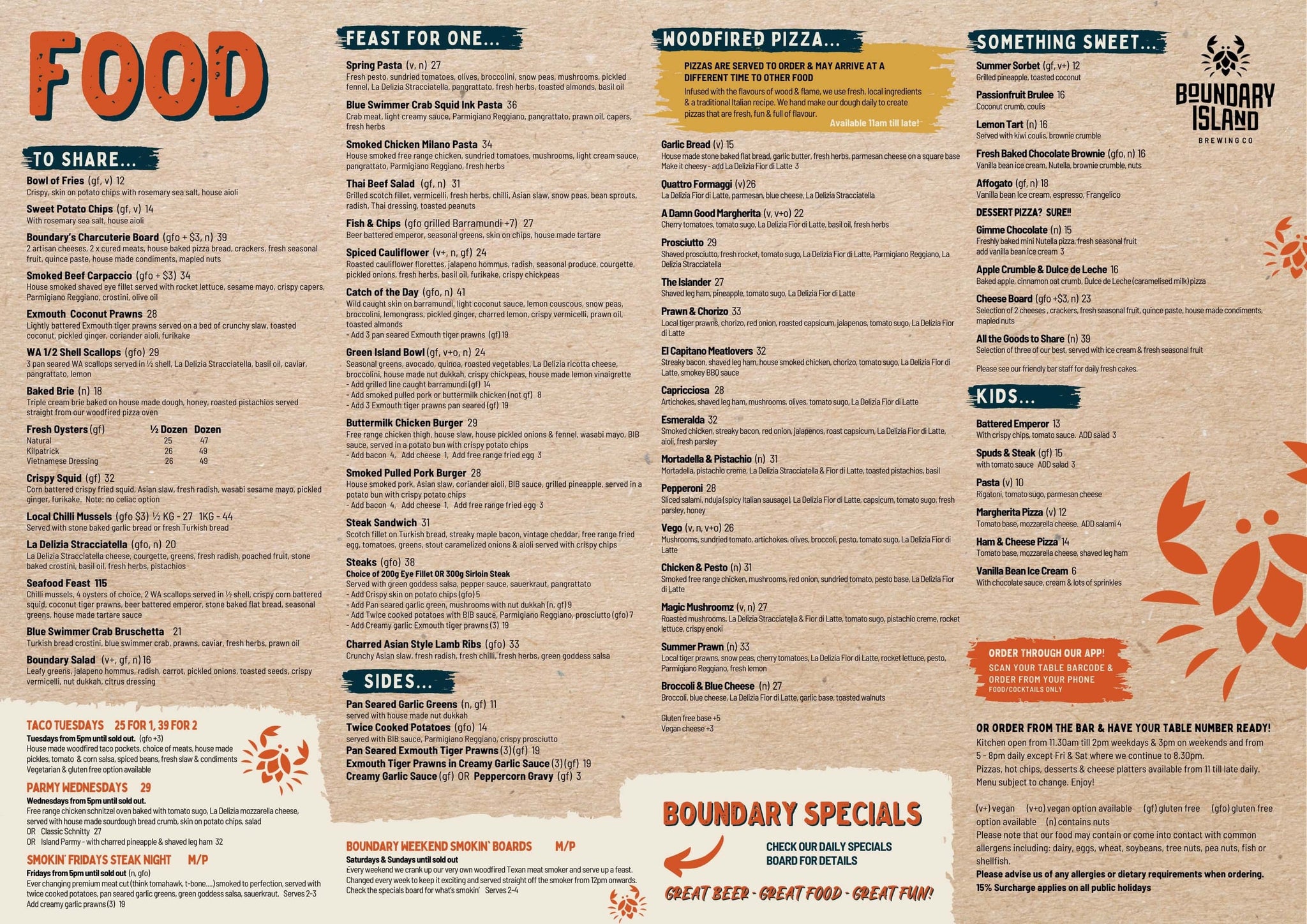 Menus – Boundary Island Brewing Co